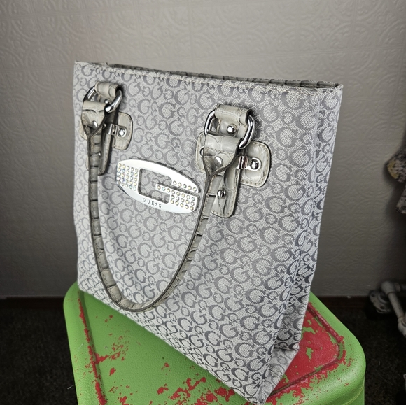 Guess | Bags | Guess Designer Logo Print Over The Shoulder Purse | Poshmark